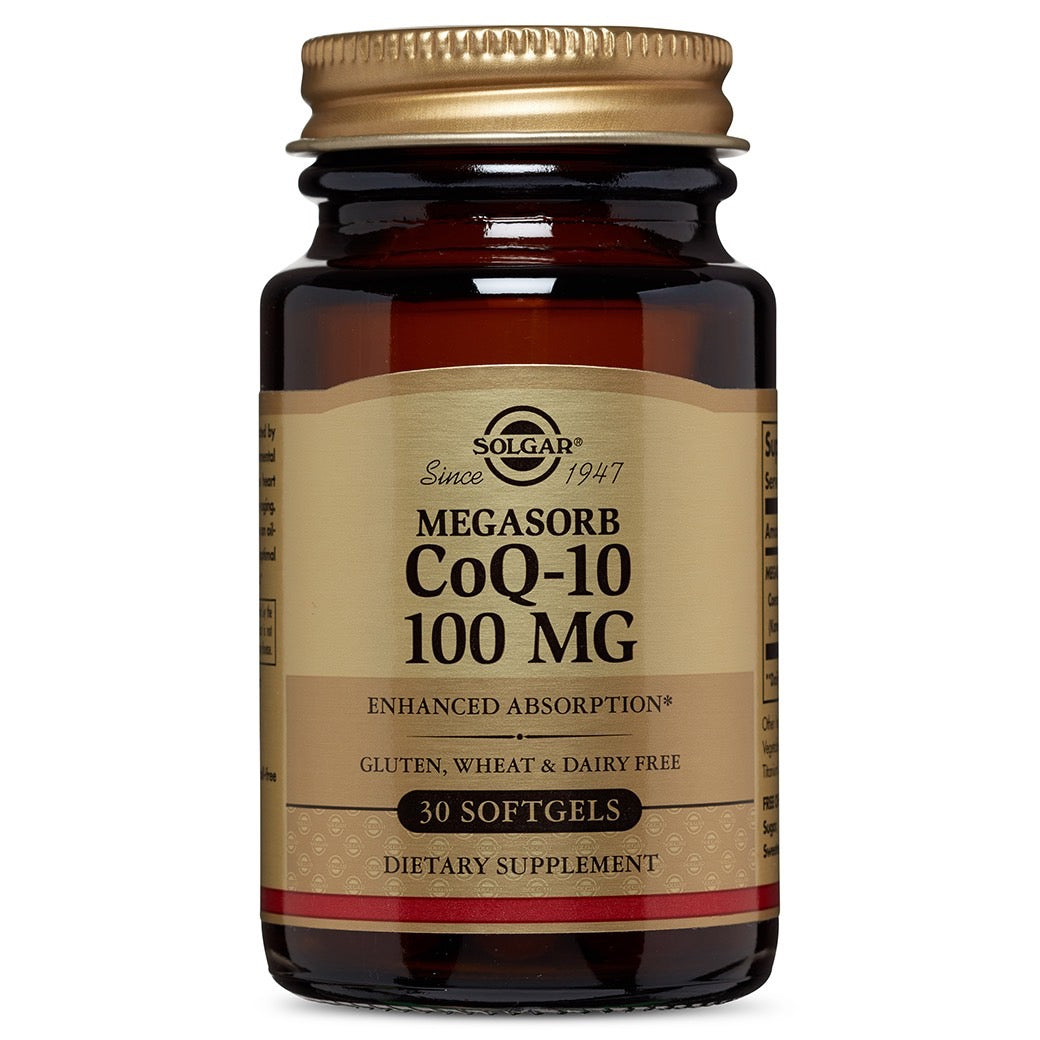 Solgar, Coenzyme Q10 100 Mg, 30 Softgels - 033984009479