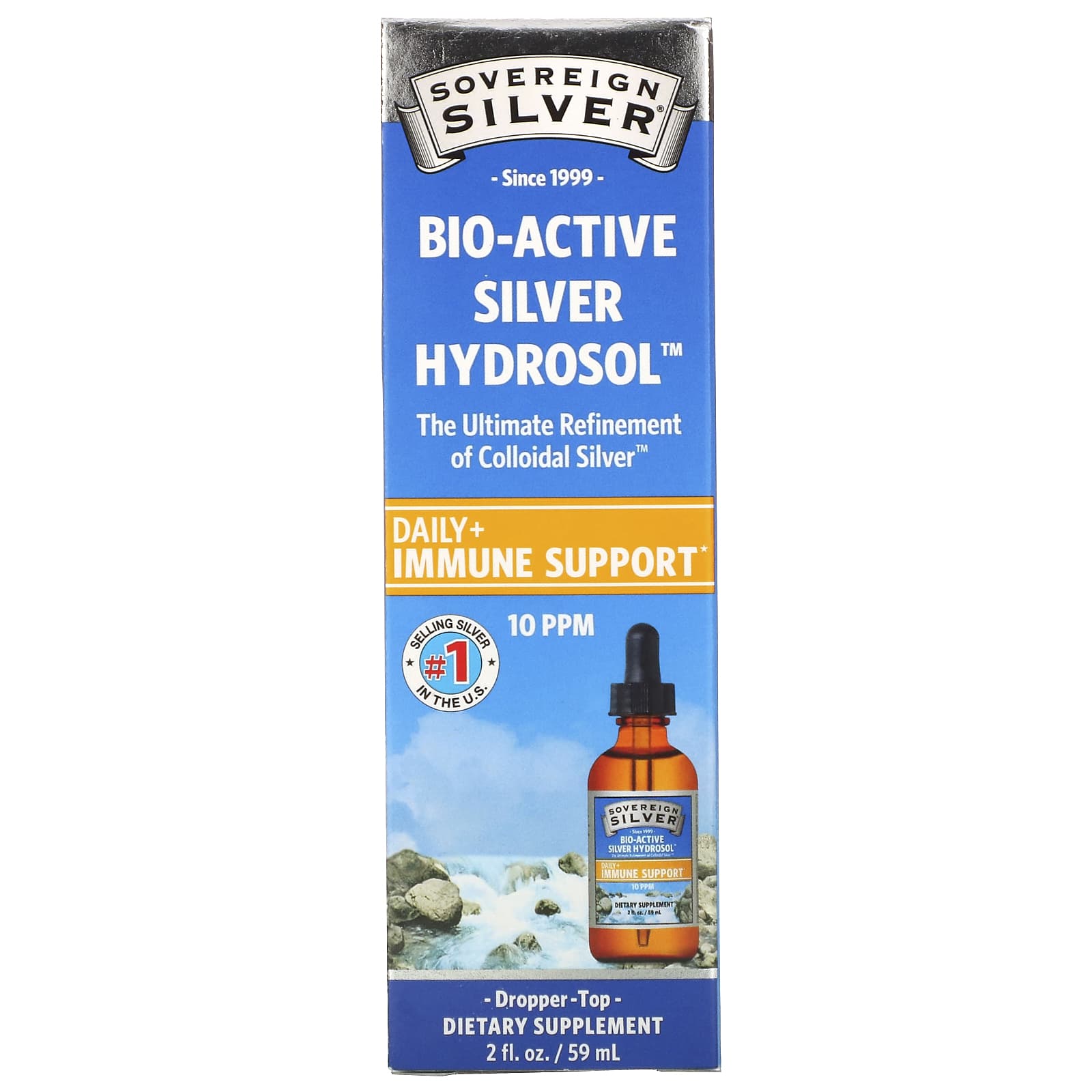 Sovereign Silver, Bio-Active Silver Hydrosol, 2 Oz | HiLife Vitamins