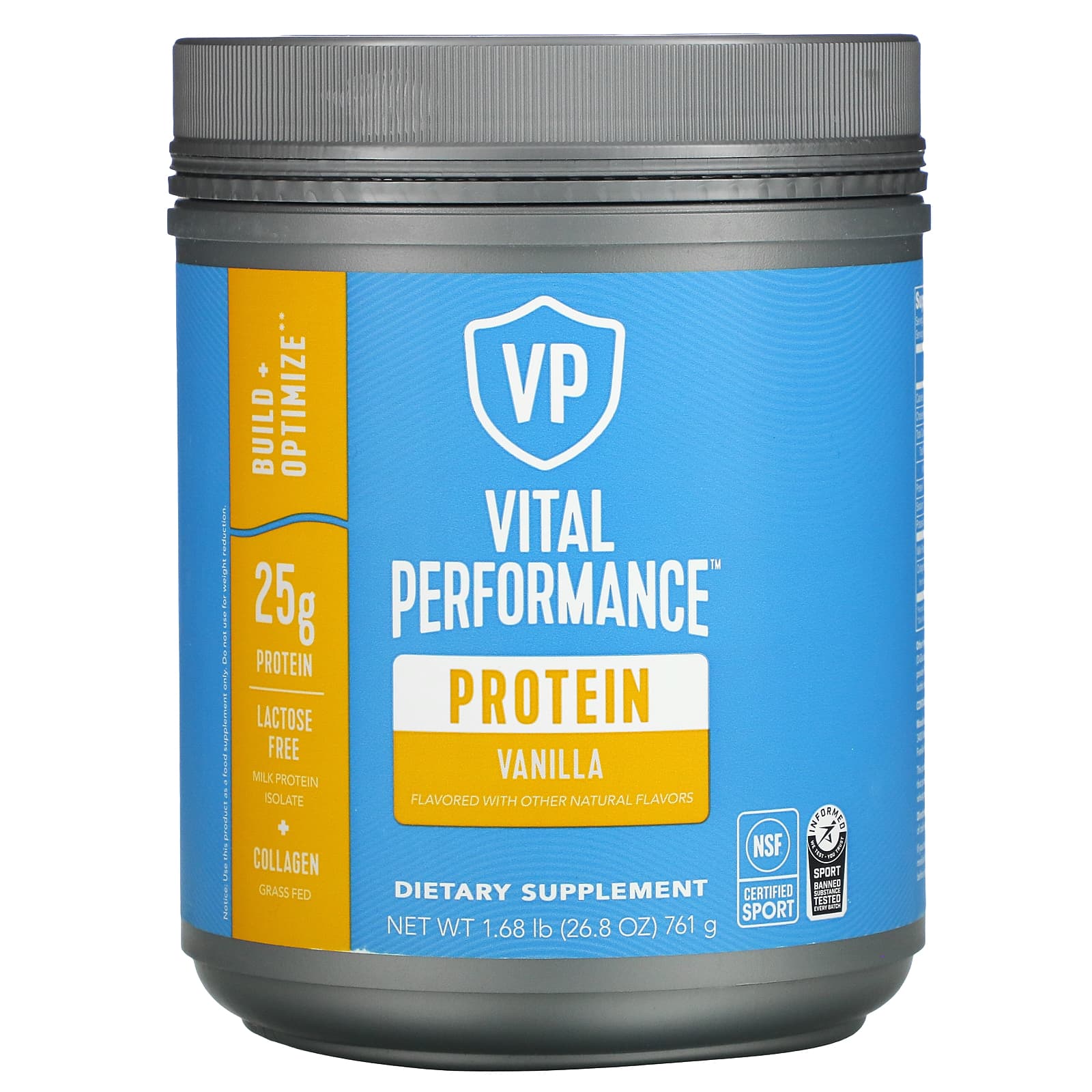 Vital Proteins, Vital Performance Protein, Vanilla, 1.68 lb | HiLife ...